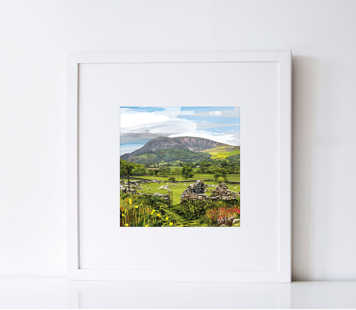 Mynydd Mawr Framed Print (Ltd. Ed) | Oriel Beth Horrocks Gallery
